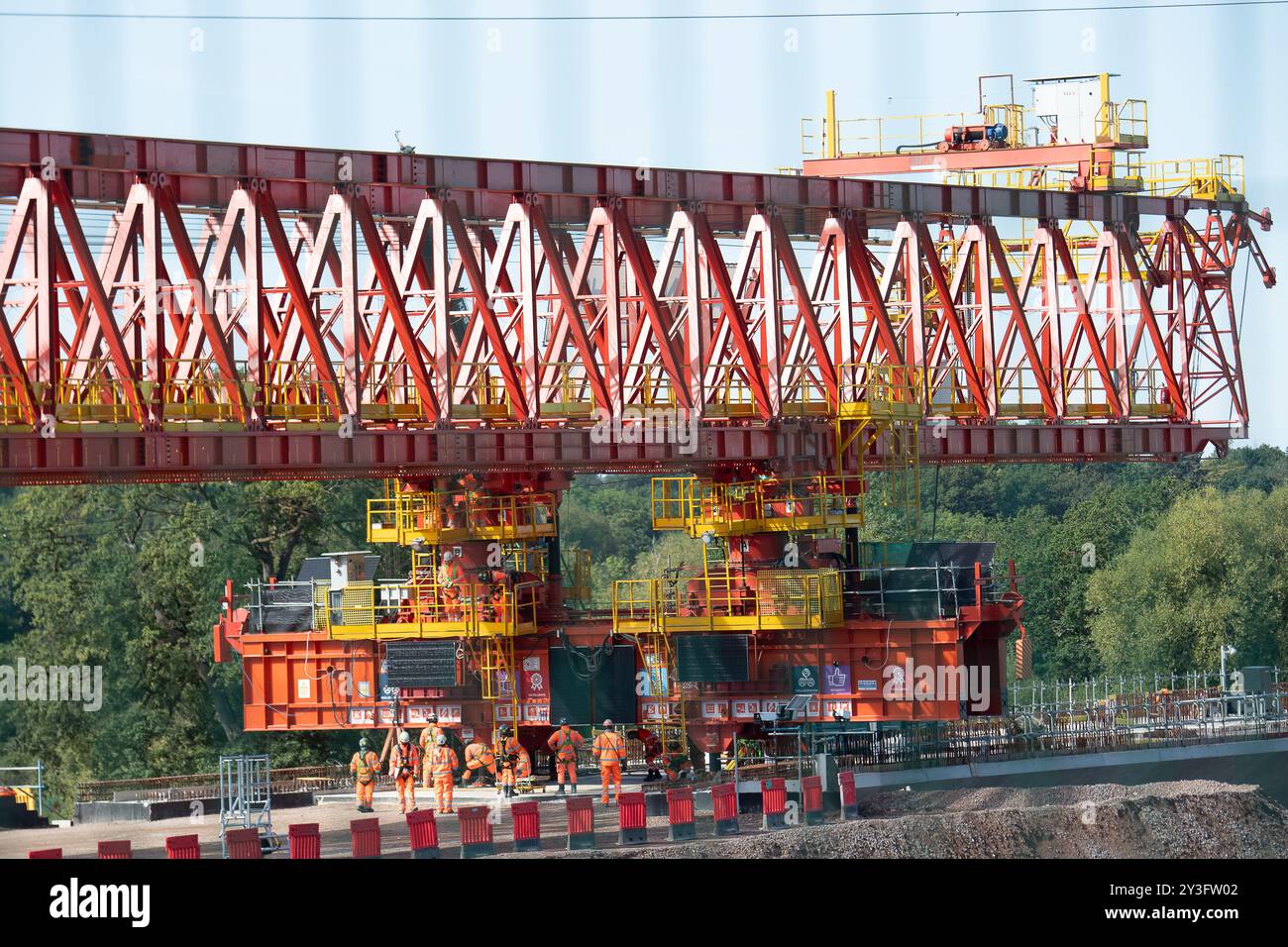 Harefield, UK. 13th September, 2024. Dominique the HS2 Launching Girder ...