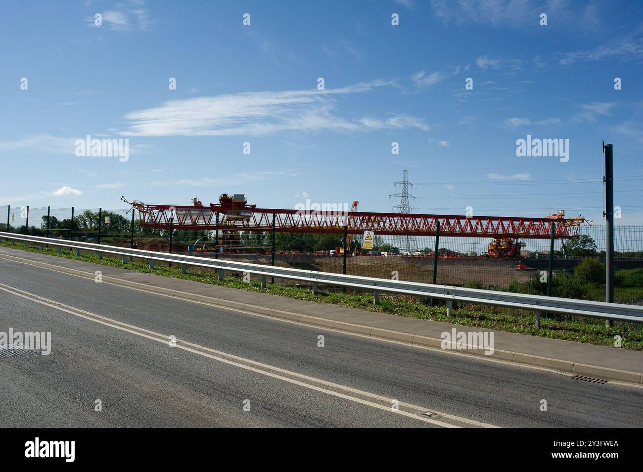 Harefield, UK. 13th September, 2024. Dominique the HS2 Launching Girder ...