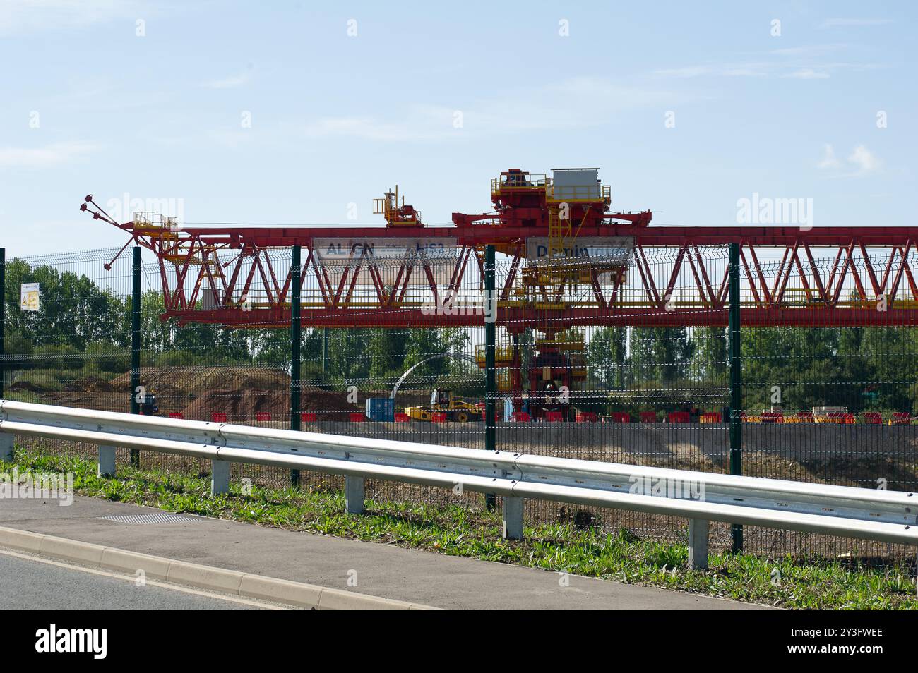 Harefield, UK. 13th September, 2024. Dominique the HS2 Launching Girder ...