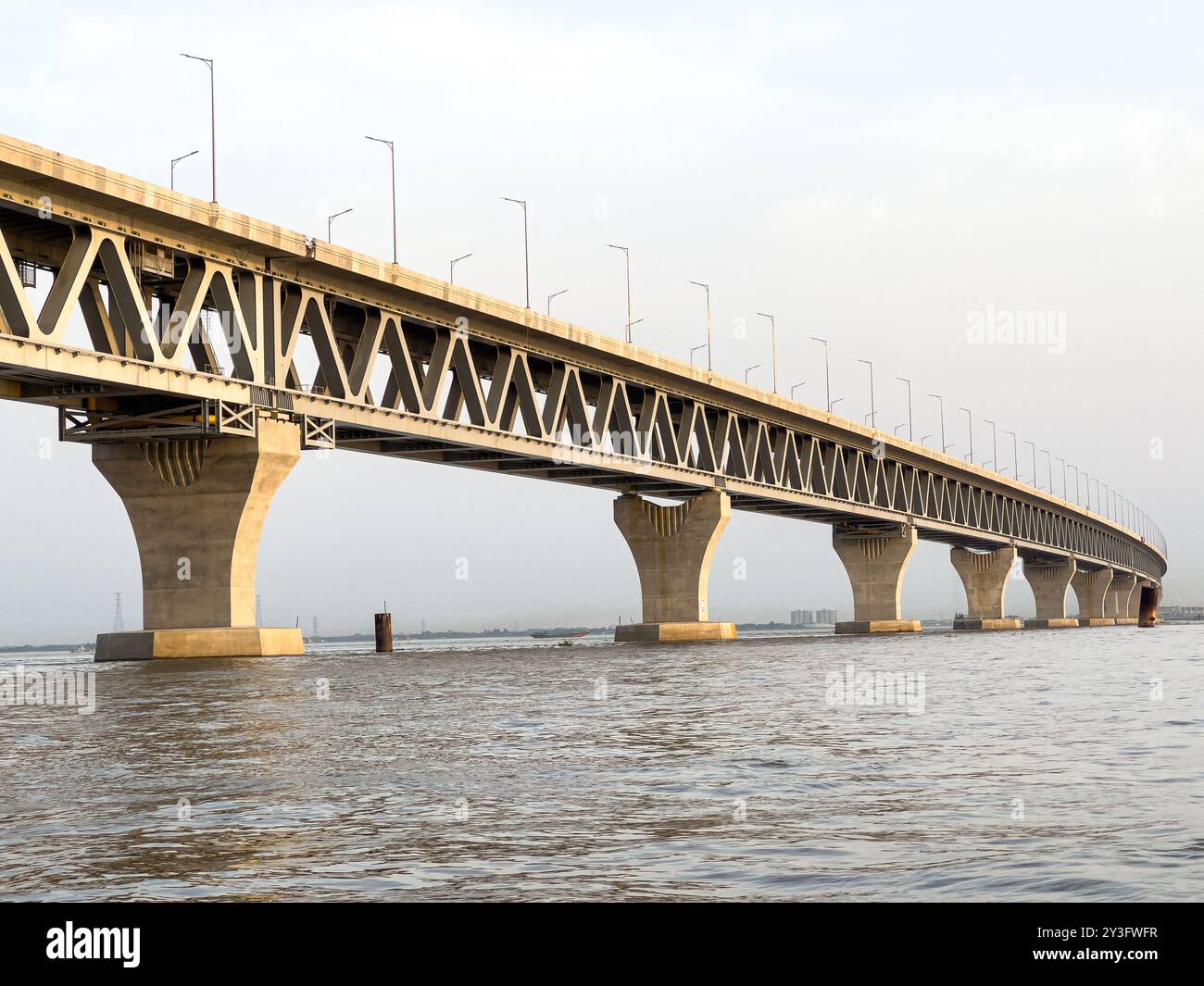 Padma Multipurpose Bridge Mega Project in Bangladesh Stock Photo - Alamy