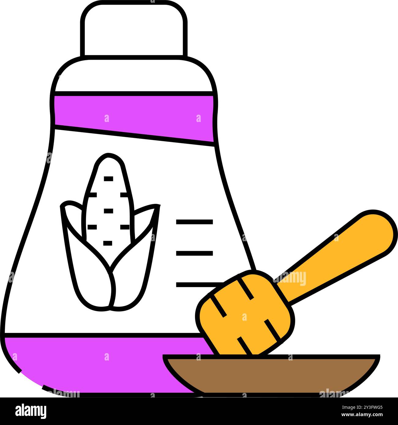 corn syrup icon color illustration Stock Vector Image & Art - Alamy