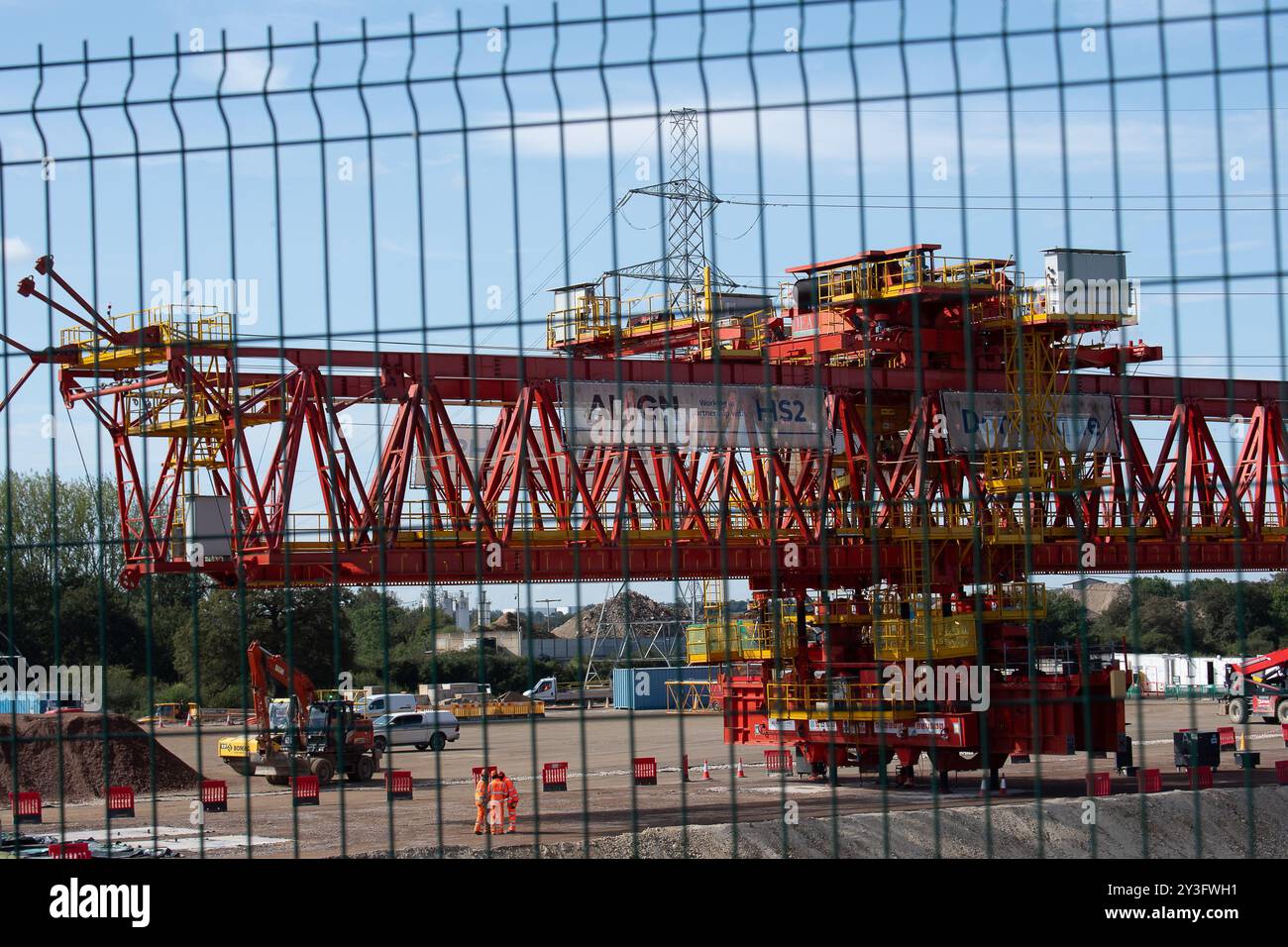 Harefield, UK. 13th September, 2024. Dominique the HS2 Launching Girder ...