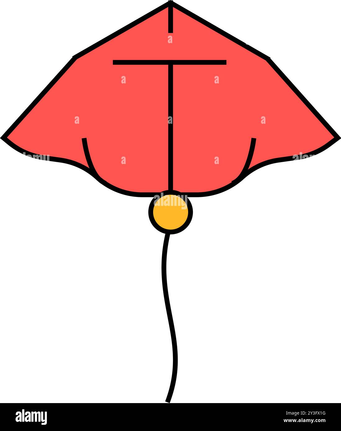 stingray form kite icon color illustration Stock Vector Image & Art - Alamy