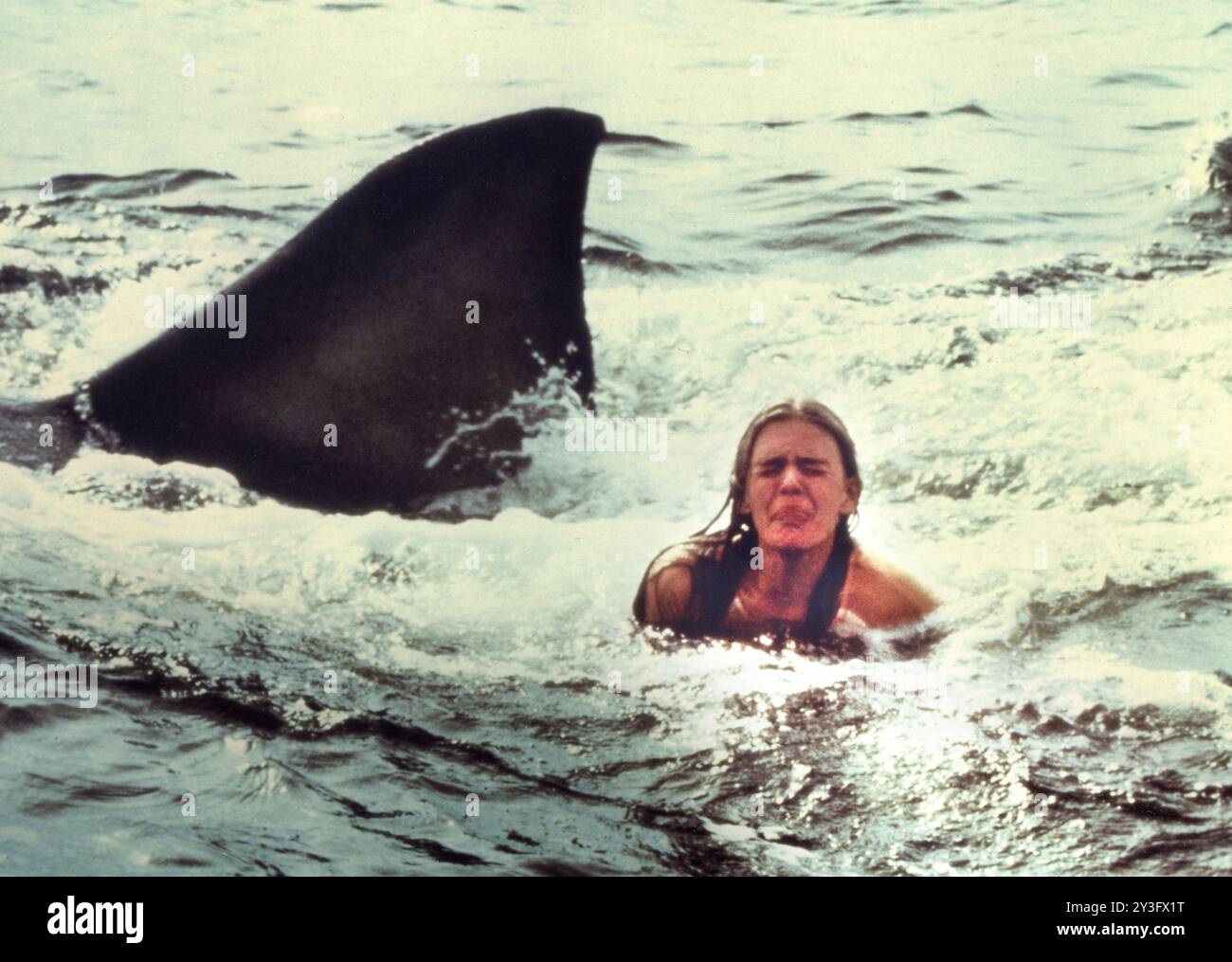 Susan Backlinie, on-set of the film, "Jaws", Universal Pictures, 1975 ...