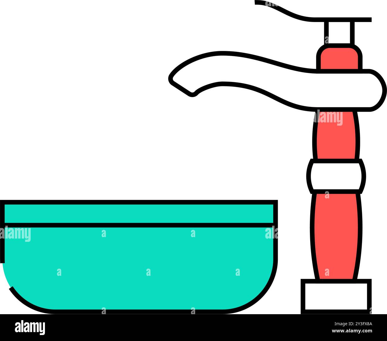 wash faucet water icon color illustration Stock Vector Image & Art - Alamy