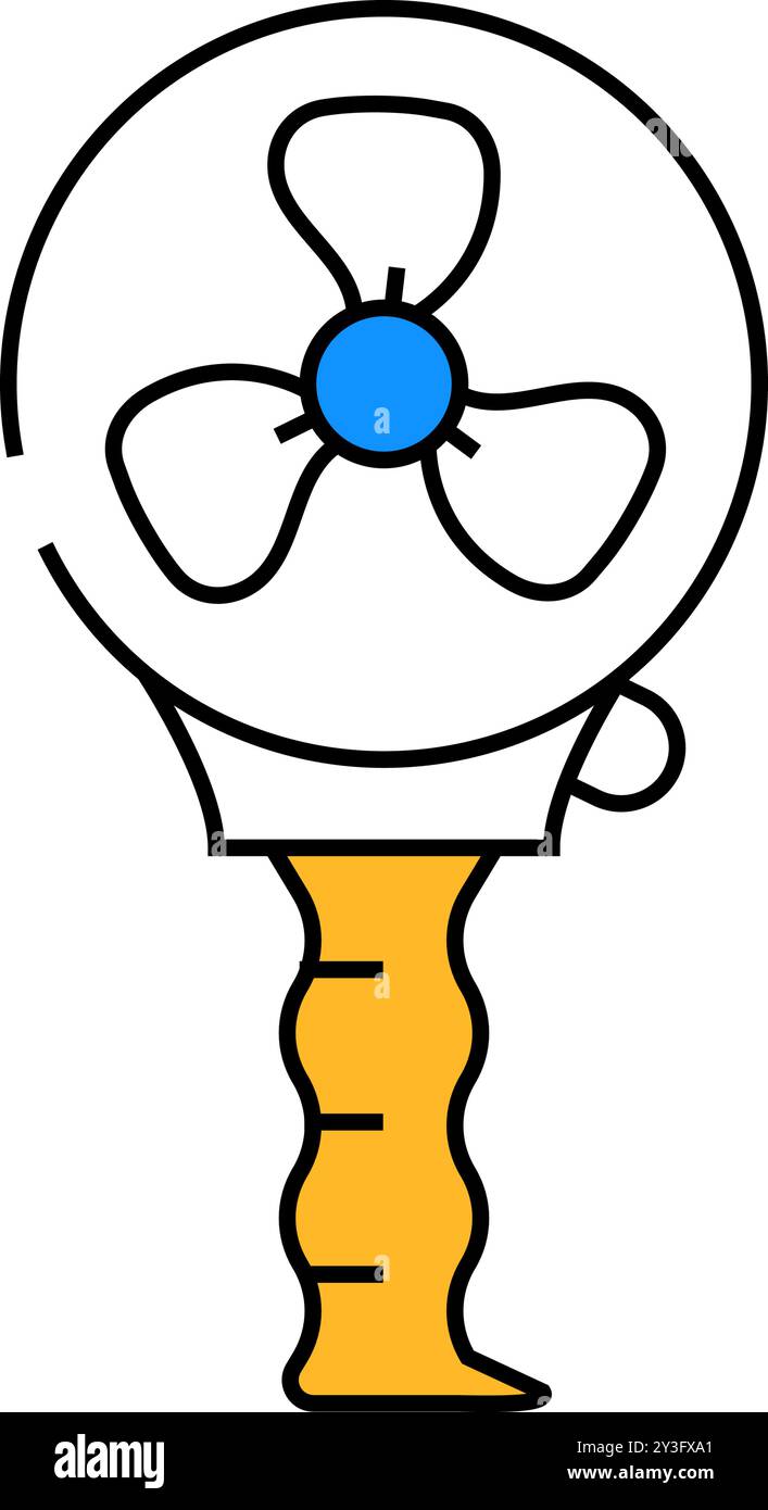 handle fan icon color illustration Stock Vector Image & Art - Alamy