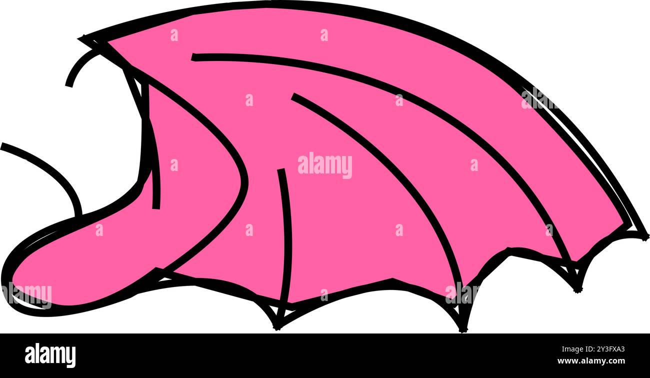 dragon wing icon color illustration Stock Vector Image & Art - Alamy