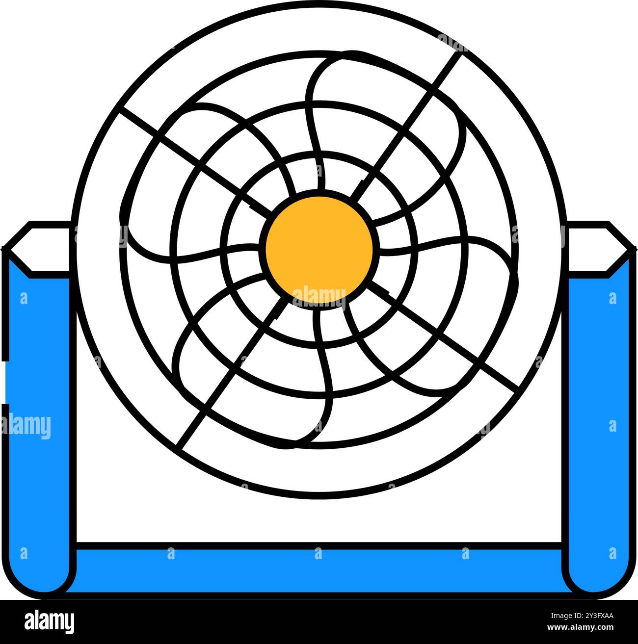 fan electric cooling device icon color illustration Stock Vector Image ...