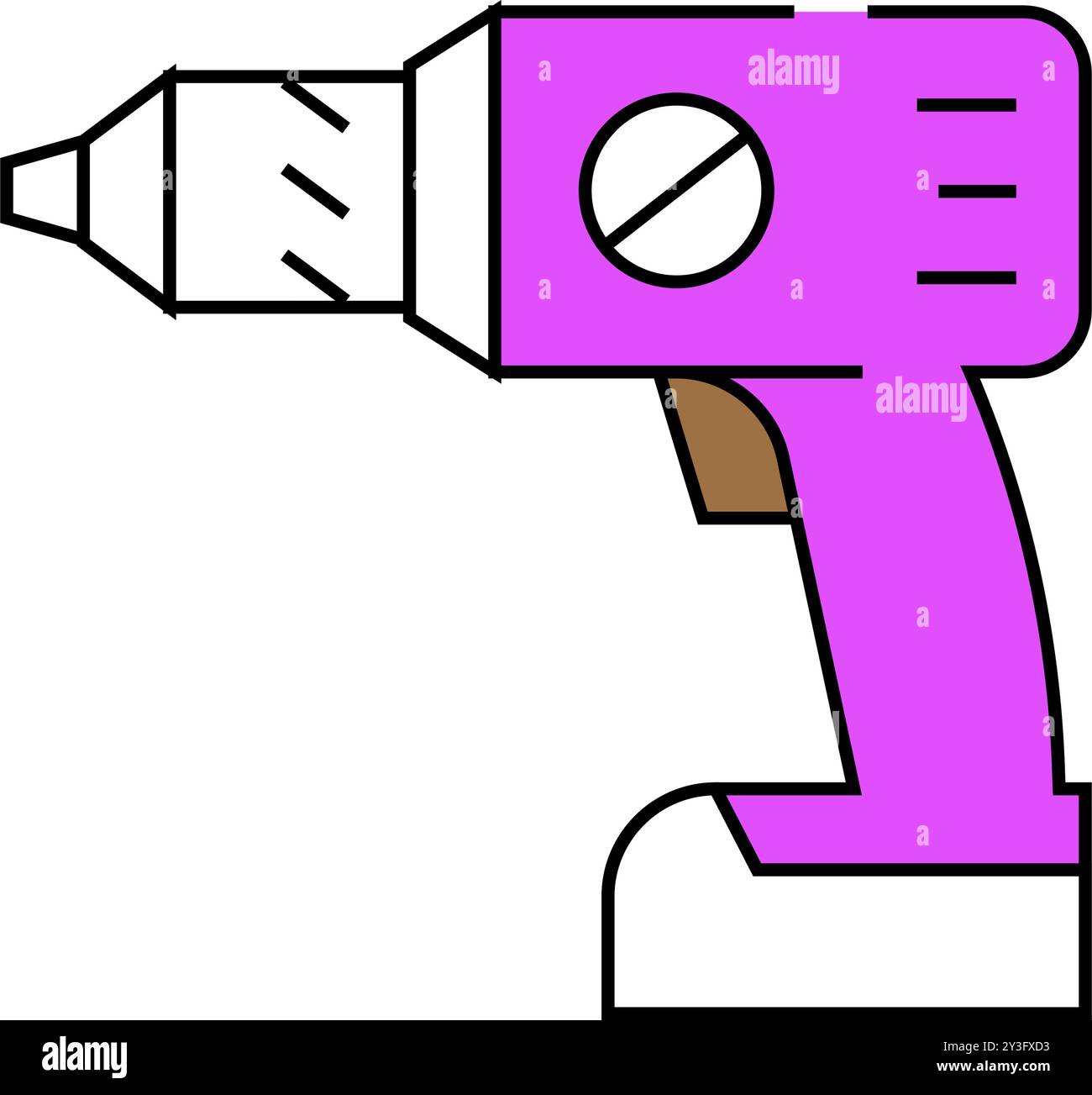 screwdriver construction icon color illustration Stock Vector Image ...