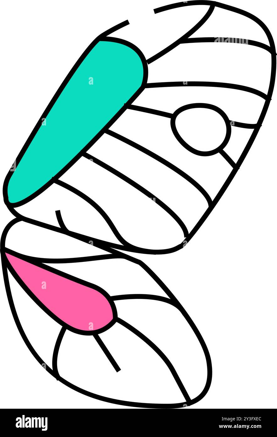 butterfly wing icon color illustration Stock Vector Image & Art - Alamy