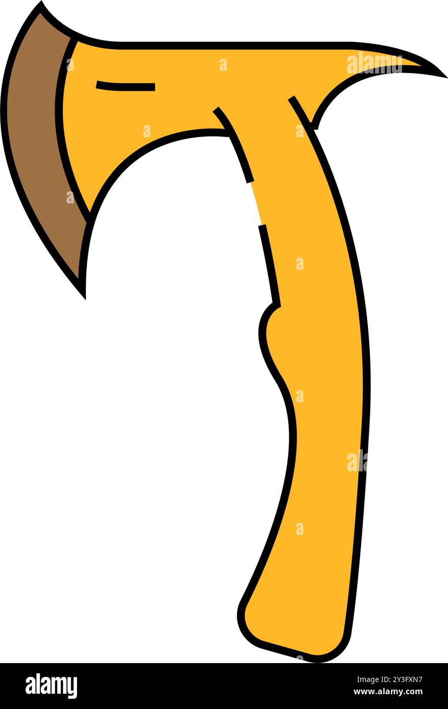 throwing axe tool icon color illustration Stock Vector Image & Art - Alamy