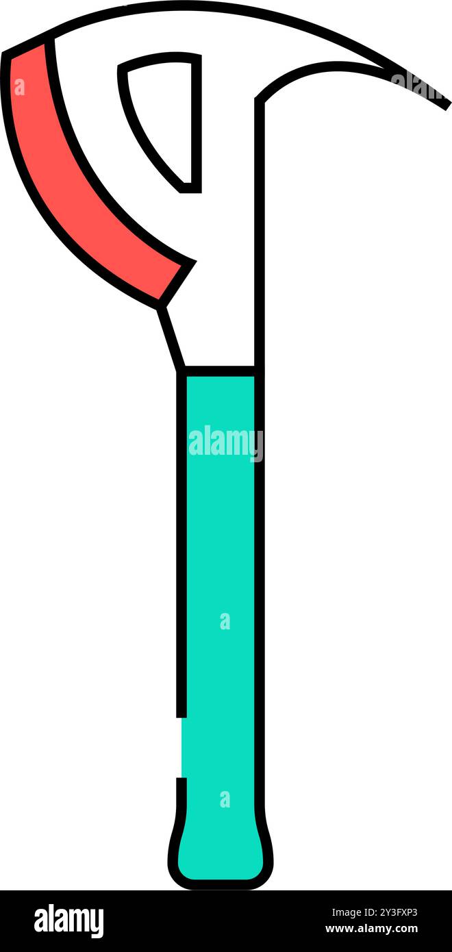 crash axe tool icon color illustration Stock Vector Image & Art - Alamy
