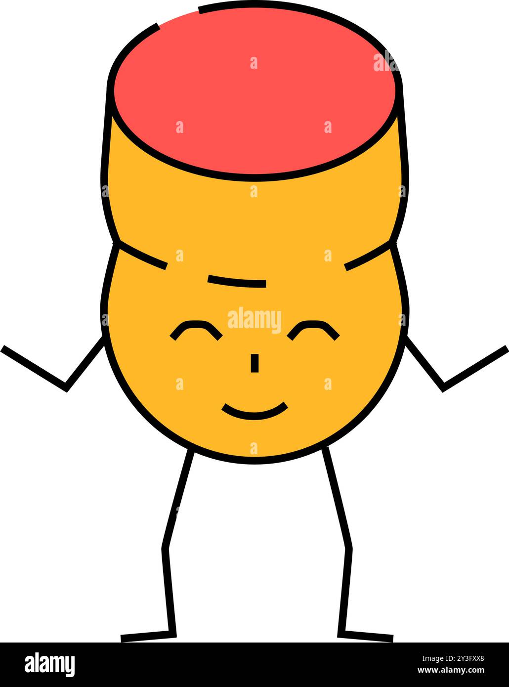 wurst meat character icon color illustration Stock Vector Image & Art ...