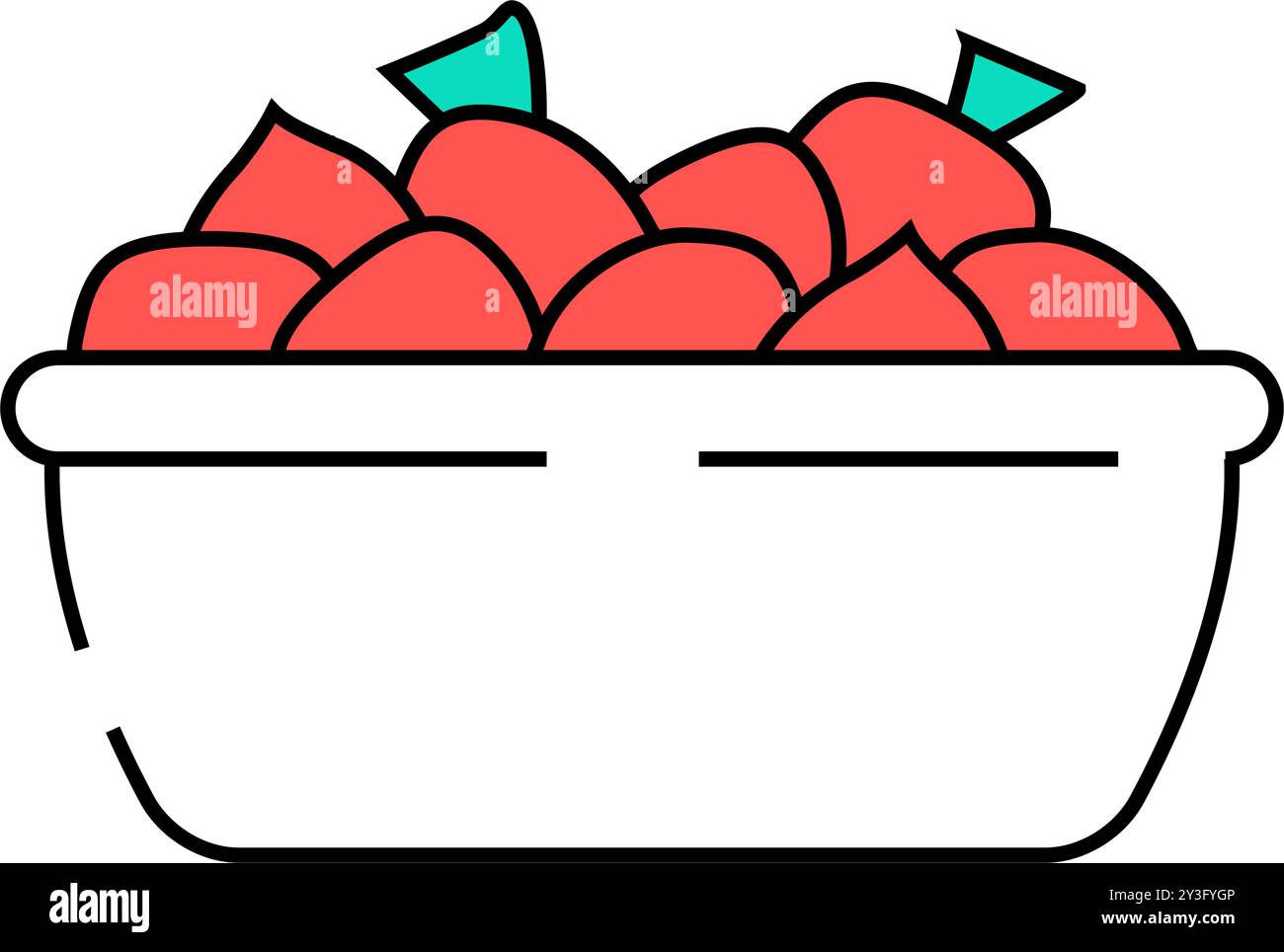 Raw radishes leaves in Stock Vector Images - Alamy