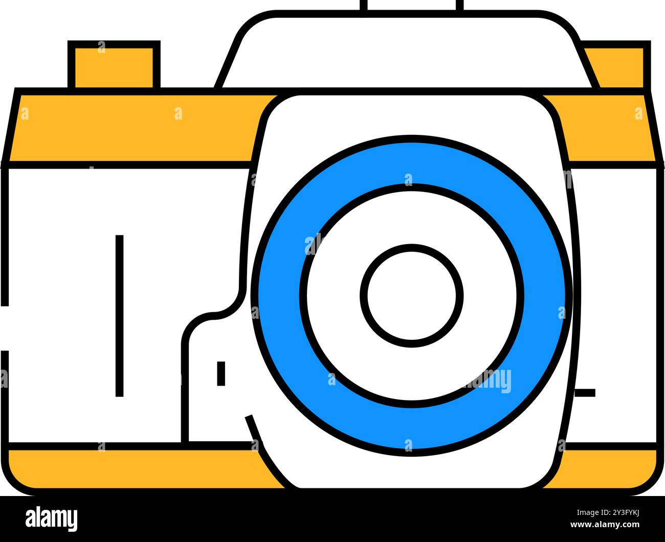 photo camera retro gadget icon color illustration Stock Vector Image ...