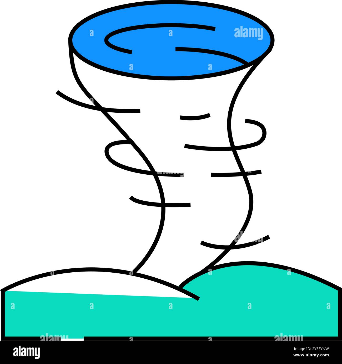tornado weather icon color illustration Stock Vector Image & Art - Alamy