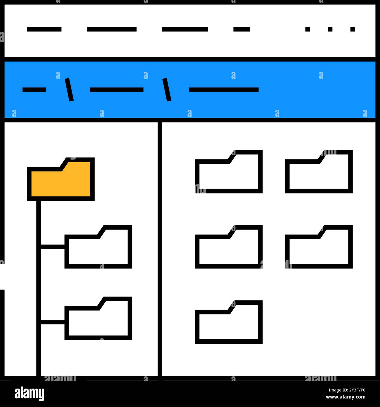 directory folder icon color illustration Stock Vector Image & Art - Alamy