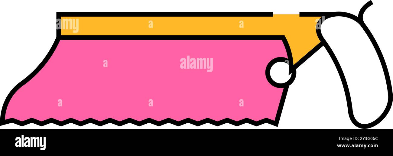 bone saw icon color illustration Stock Vector Image & Art - Alamy