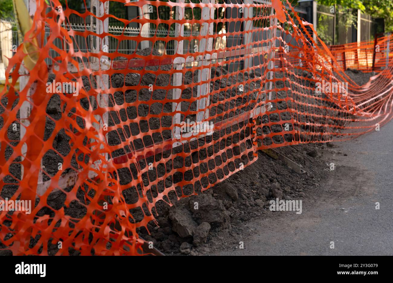 Plastic mesh fencing hi res stock photography and images Alamy