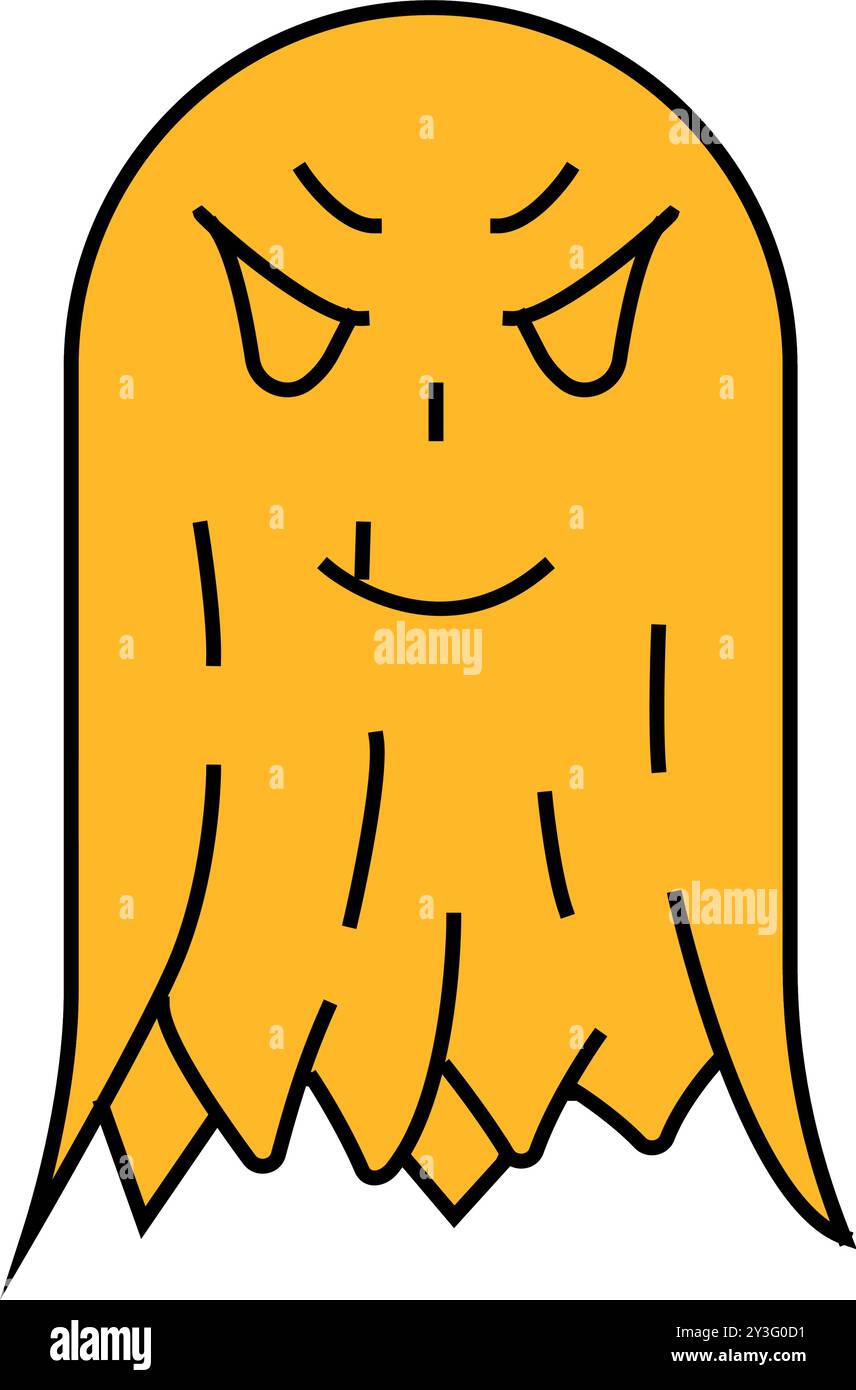 evil ghost icon color illustration Stock Vector Image & Art - Alamy