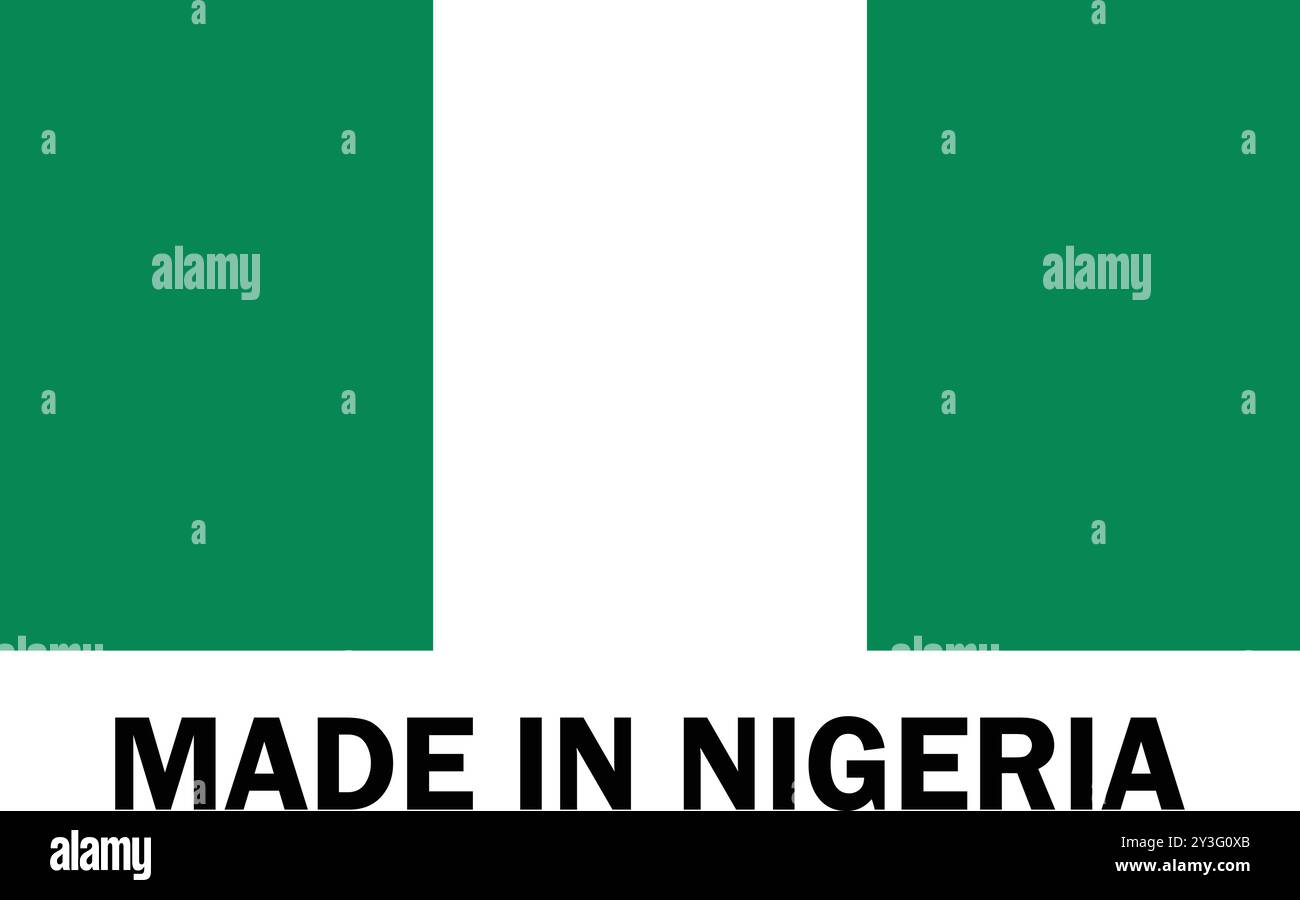 Made in Nigeria, Make in Nigeria, Manufacture sign, product icon, Make ...