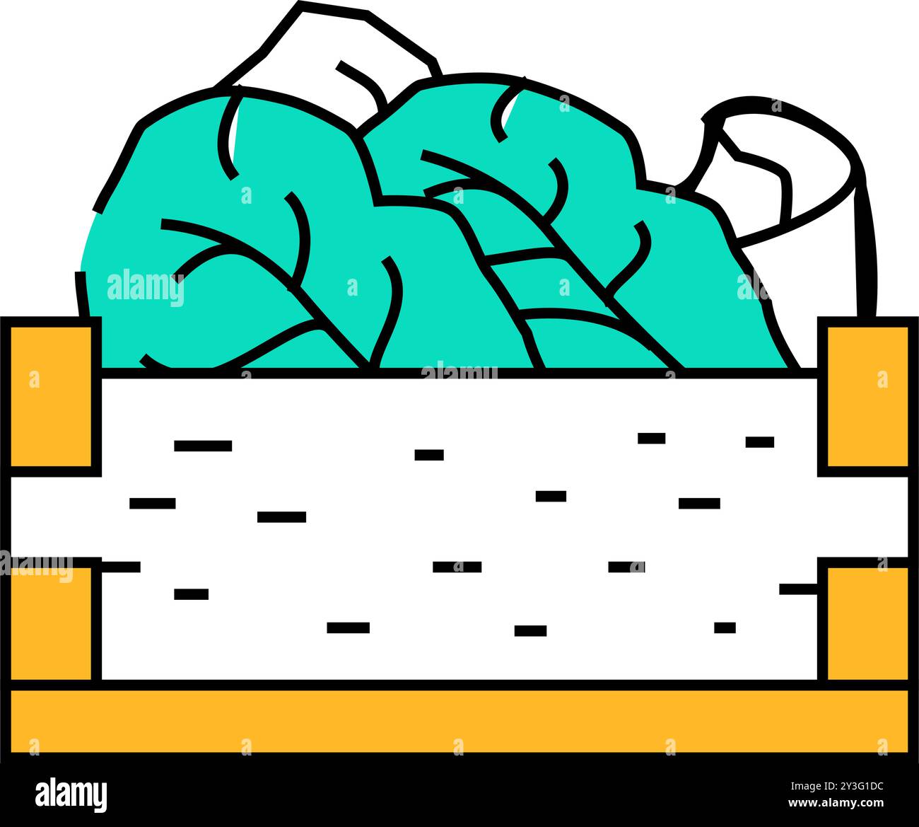 box lettuce icon color illustration Stock Vector Image & Art - Alamy