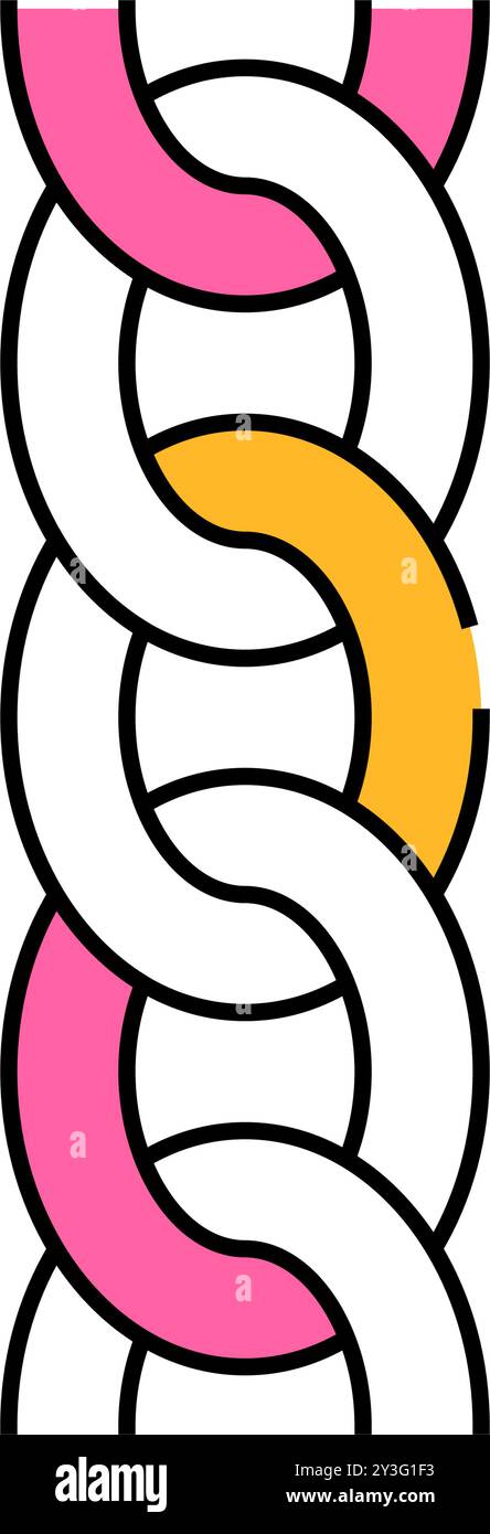 curb chain icon color illustration Stock Vector Image & Art - Alamy