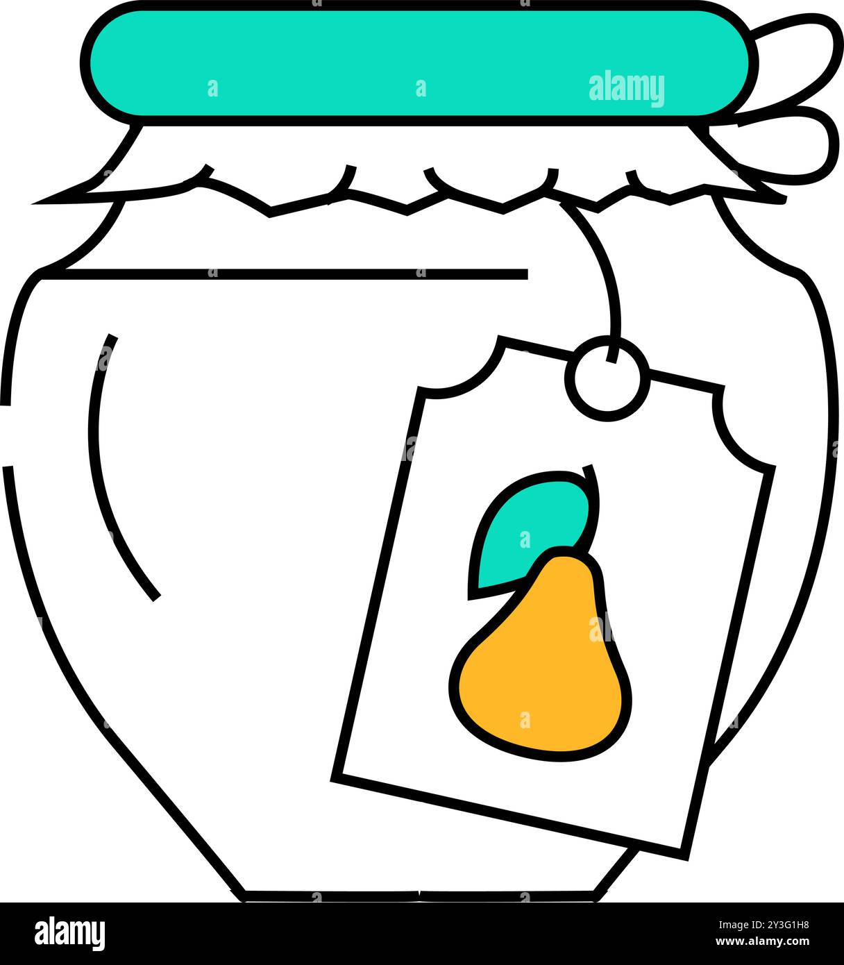 pear jam icon color illustration Stock Vector Image & Art - Alamy