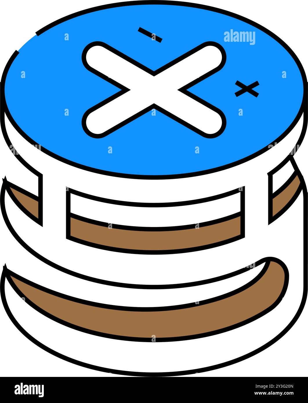 screw fast mounting assembly icon color illustration Stock Vector Image ...