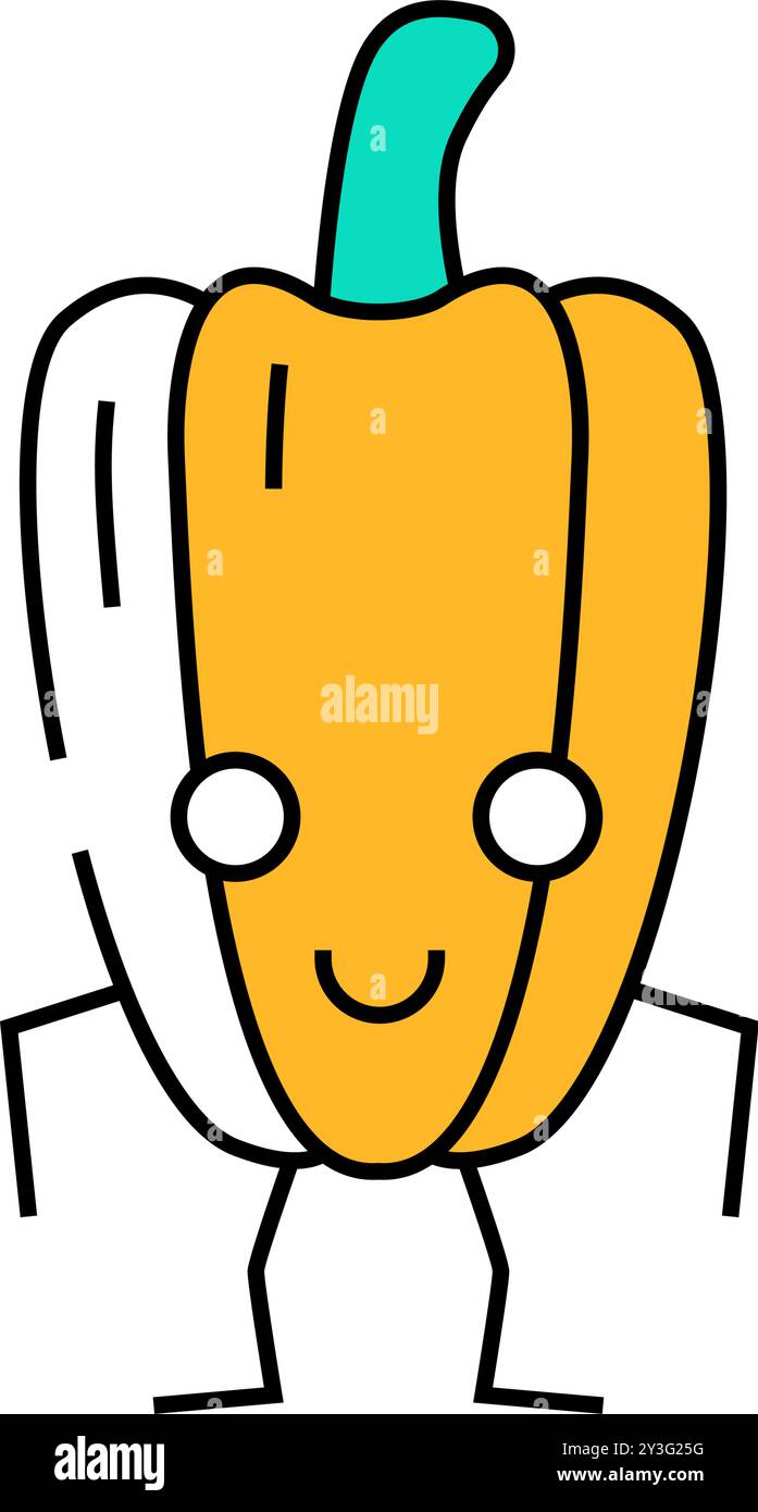 pepper character icon color illustration Stock Vector Image & Art - Alamy