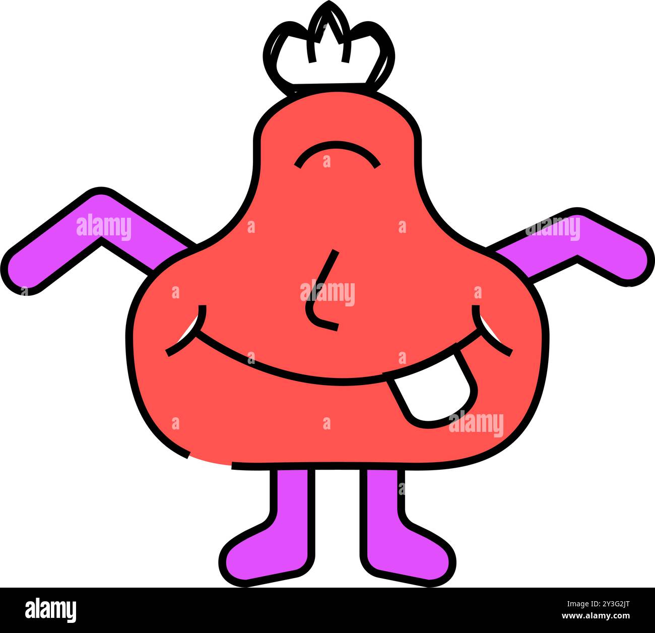 smile monster alien icon color illustration Stock Vector Image & Art ...