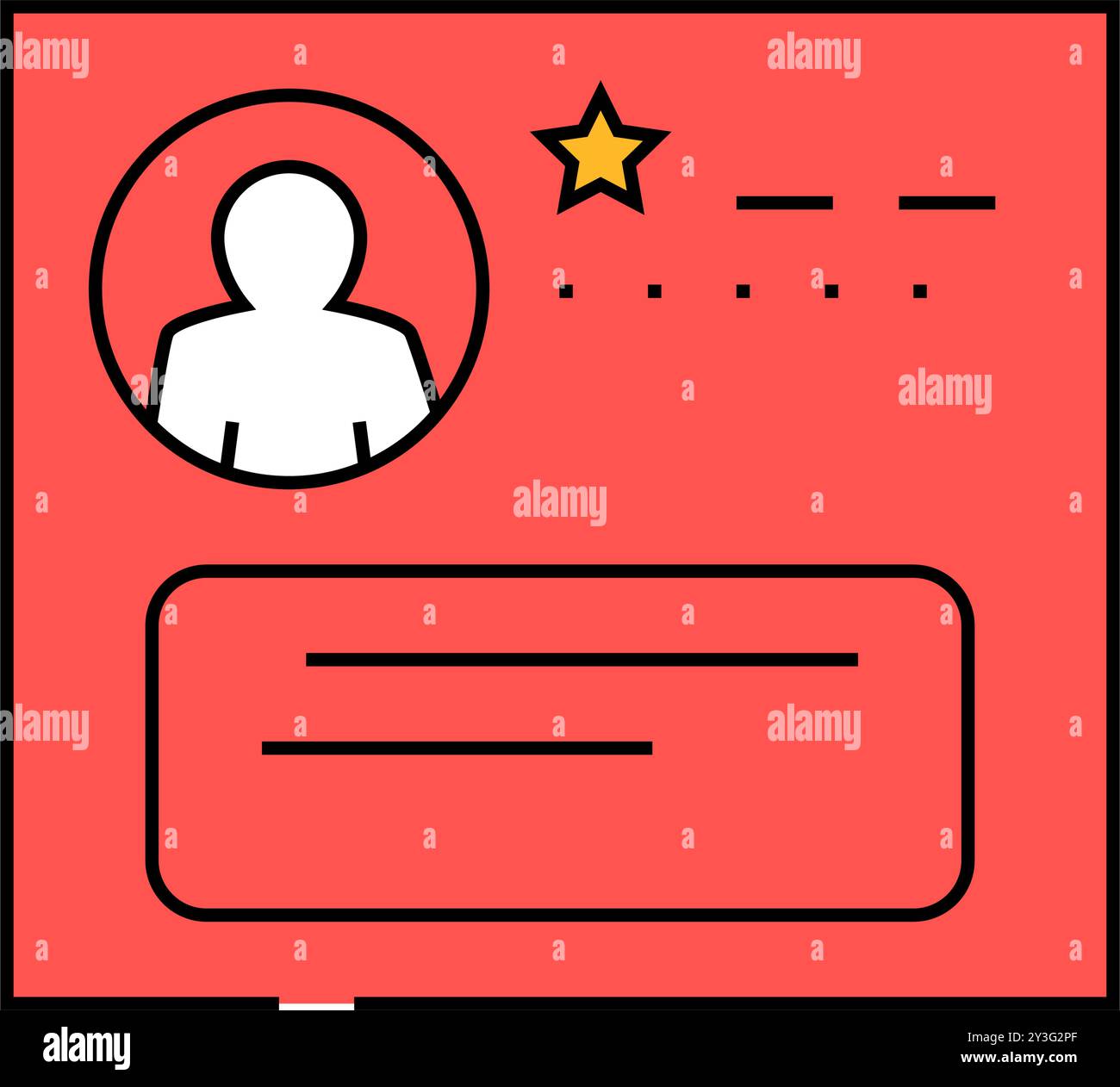 negative testimonial icon color illustration Stock Vector Image & Art ...