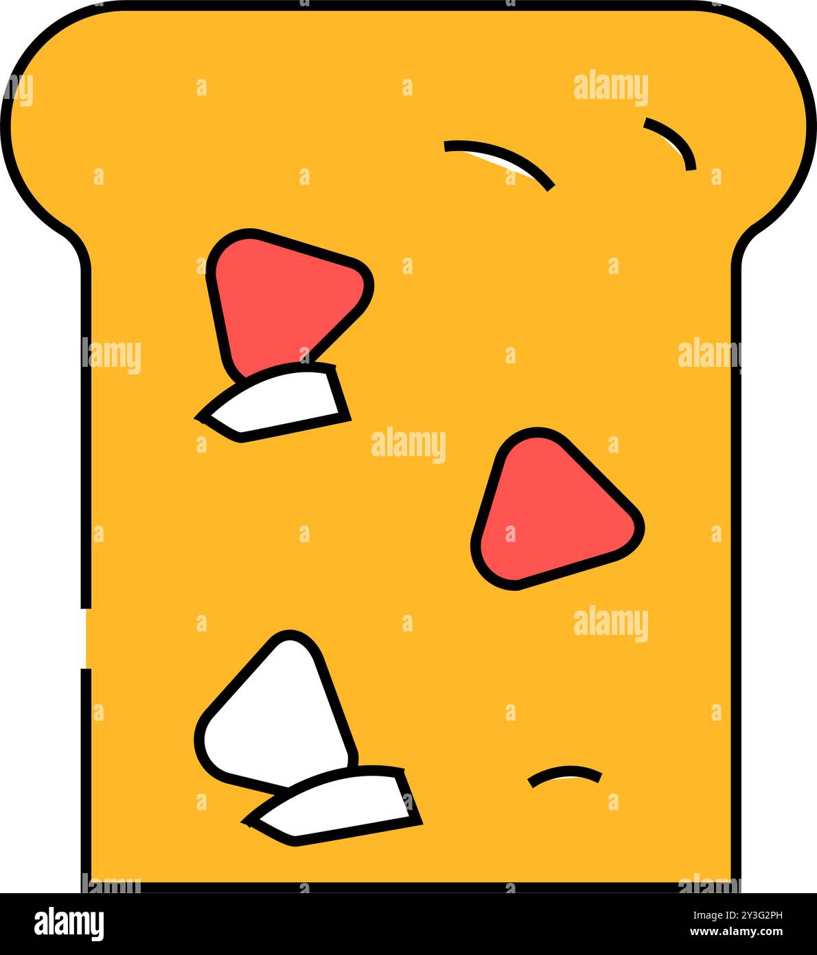 bread garlic icon color illustration Stock Vector Image & Art - Alamy