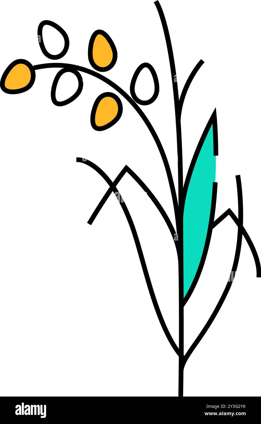 No rice diet color Stock Vector Images - Alamy