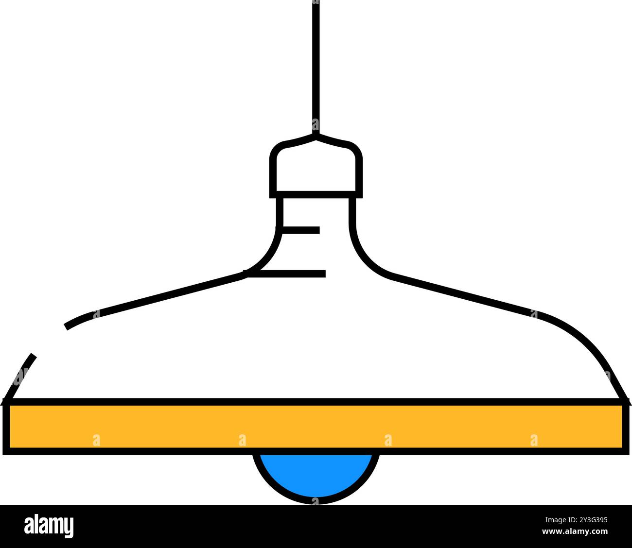 overhead lighting living room icon color illustration Stock Vector ...