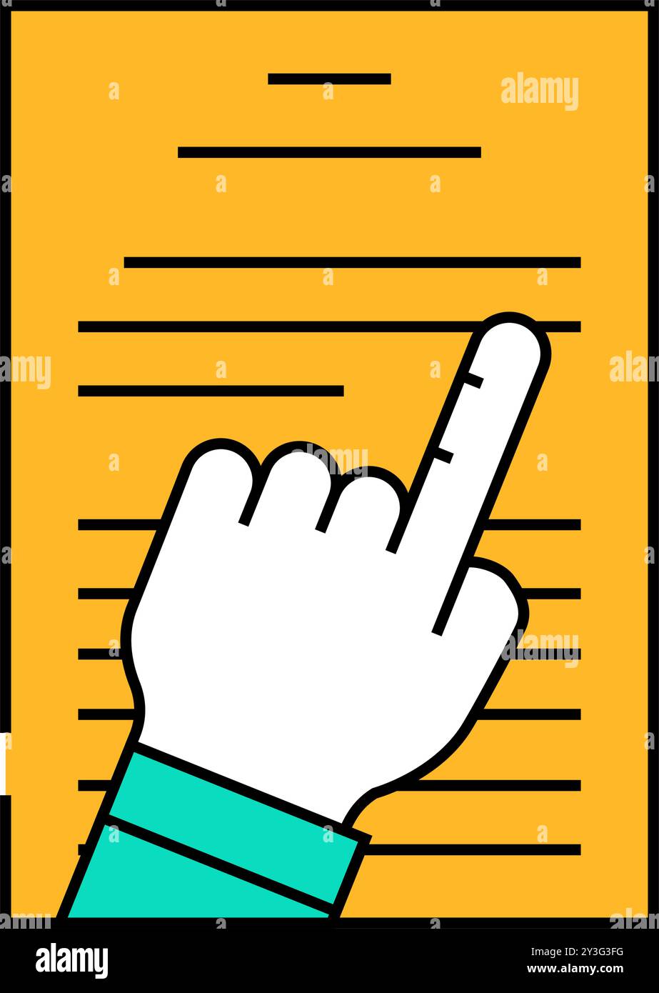 review paper document icon color illustration Stock Vector Image & Art ...