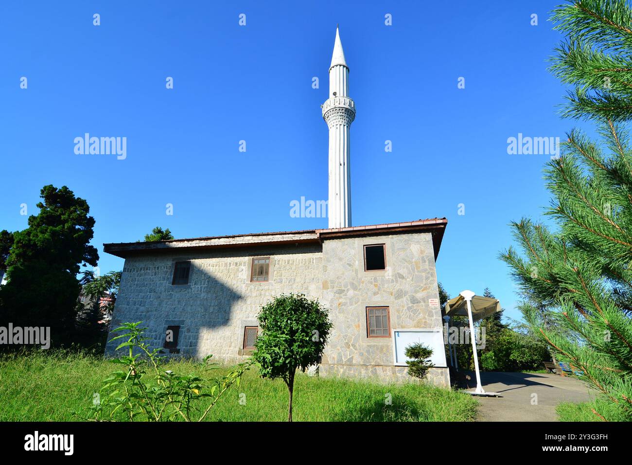Eksioglu Mosque, located in Ardesen, Rize, Turkey, was built by the ...