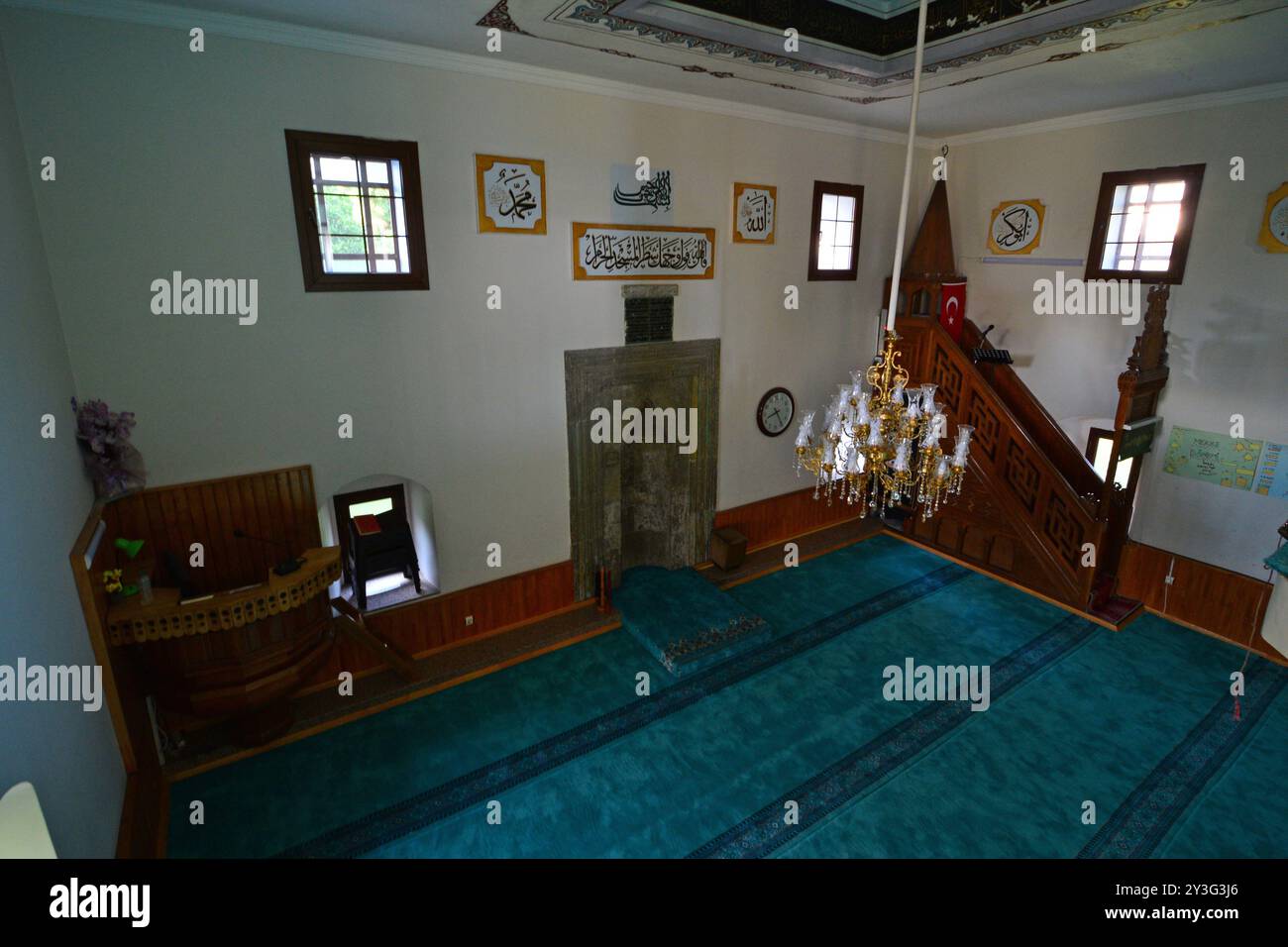 Eksioglu Mosque, located in Ardesen, Rize, Turkey, was built by the ...