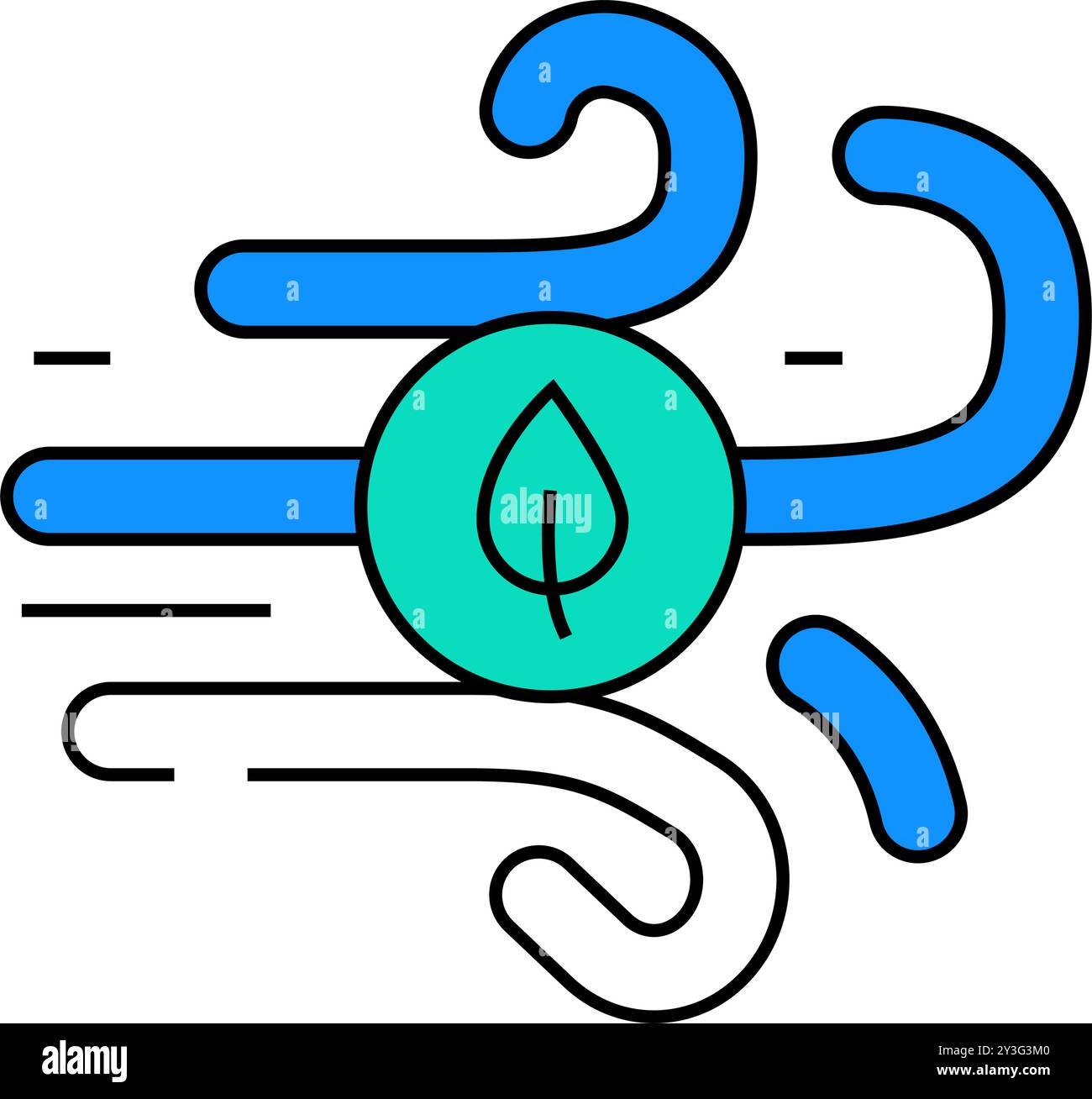 fresh air icon color illustration Stock Vector Image & Art - Alamy