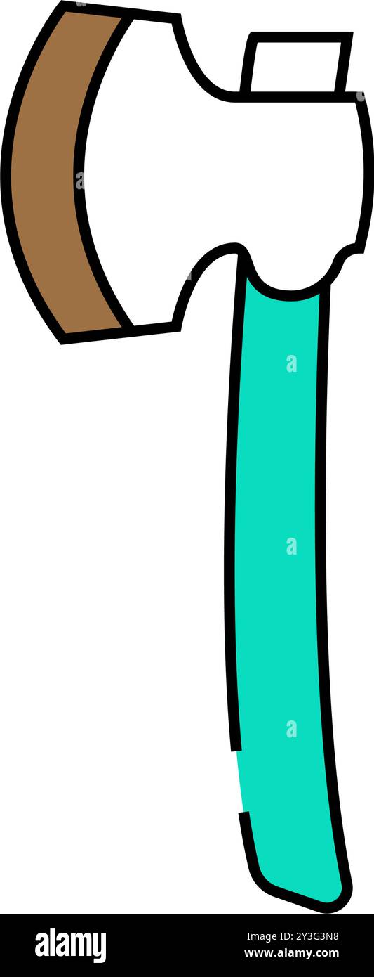 broad axe hatchet icon color illustration Stock Vector Image & Art - Alamy