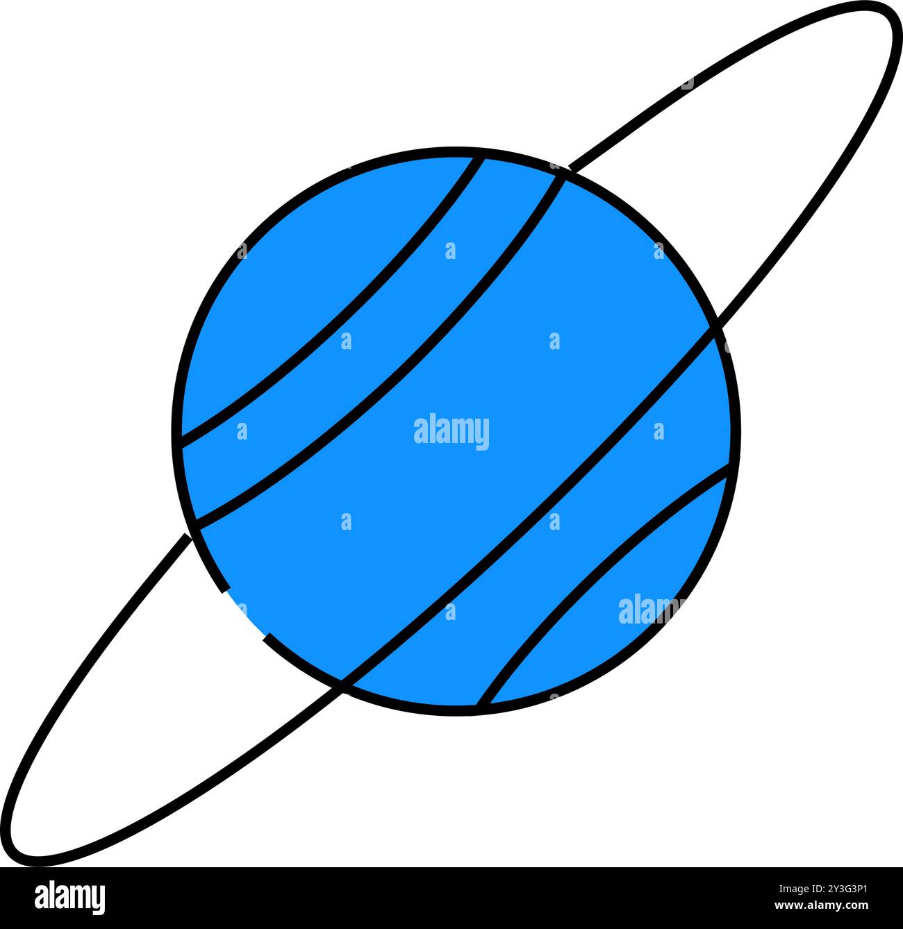 uranus planet icon color illustration Stock Vector Image & Art - Alamy