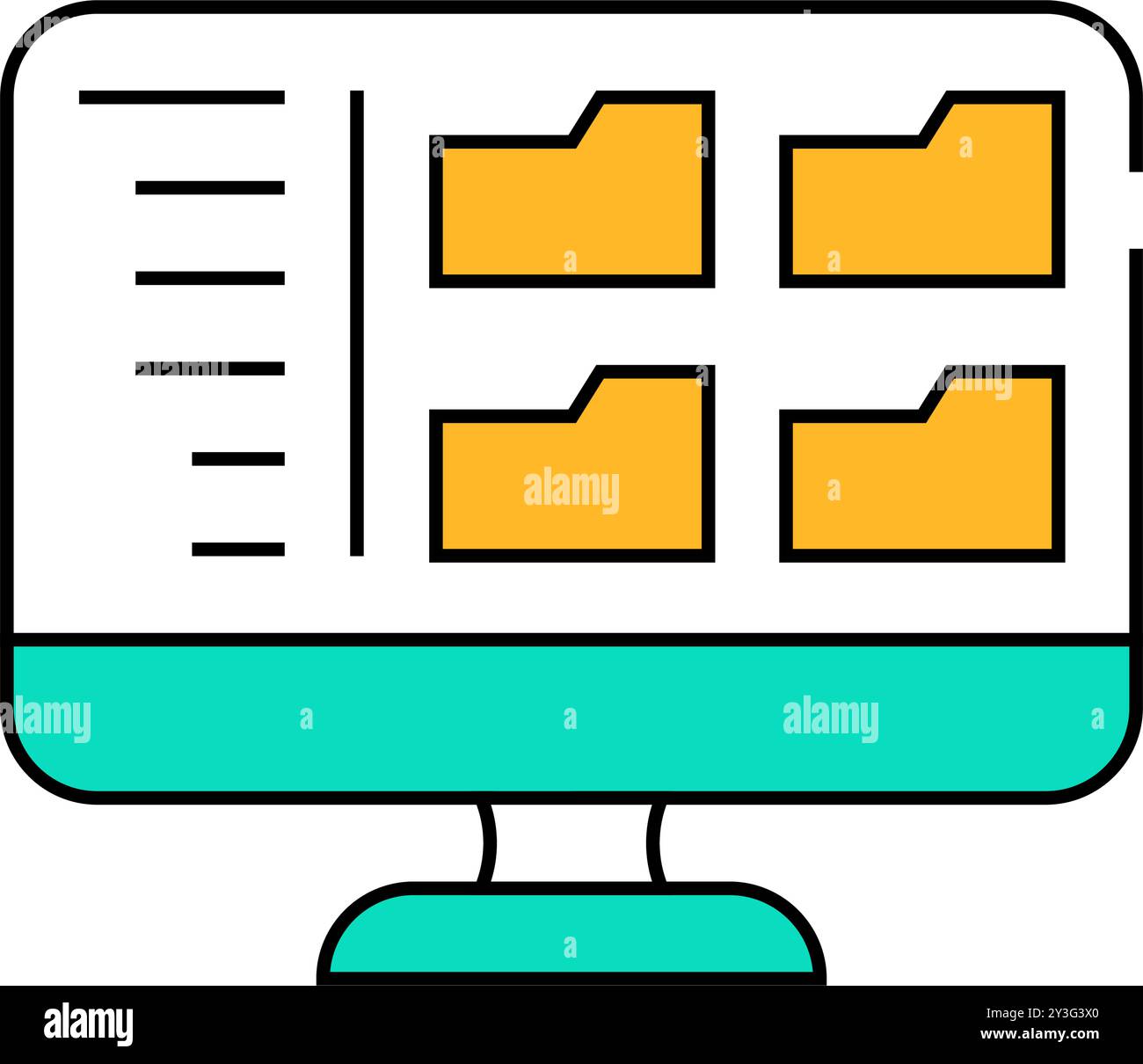 browse folder icon color illustration Stock Vector Image & Art - Alamy