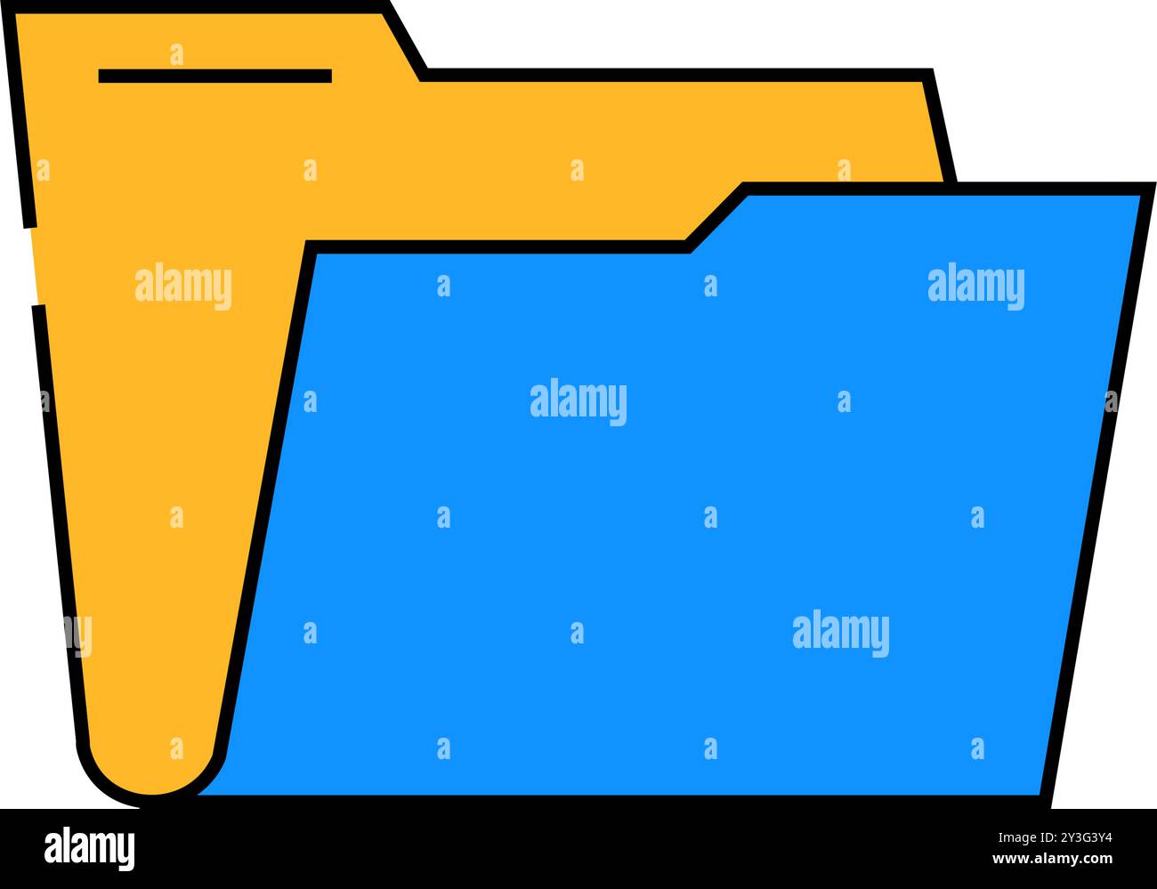 empty folder icon color illustration Stock Vector Image & Art - Alamy