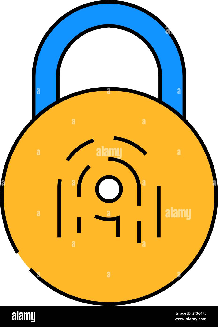 private padlock icon color illustration Stock Vector Image & Art - Alamy