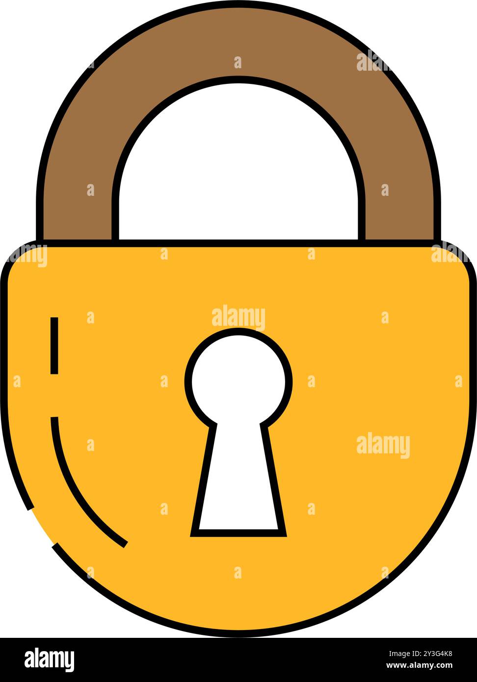 keyhole padlock icon color illustration Stock Vector Image & Art - Alamy