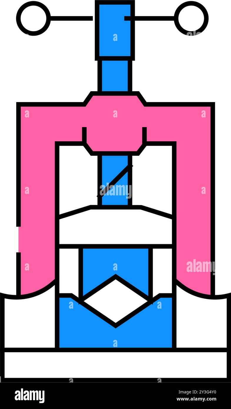 pipe vice icon color illustration Stock Vector Image & Art - Alamy