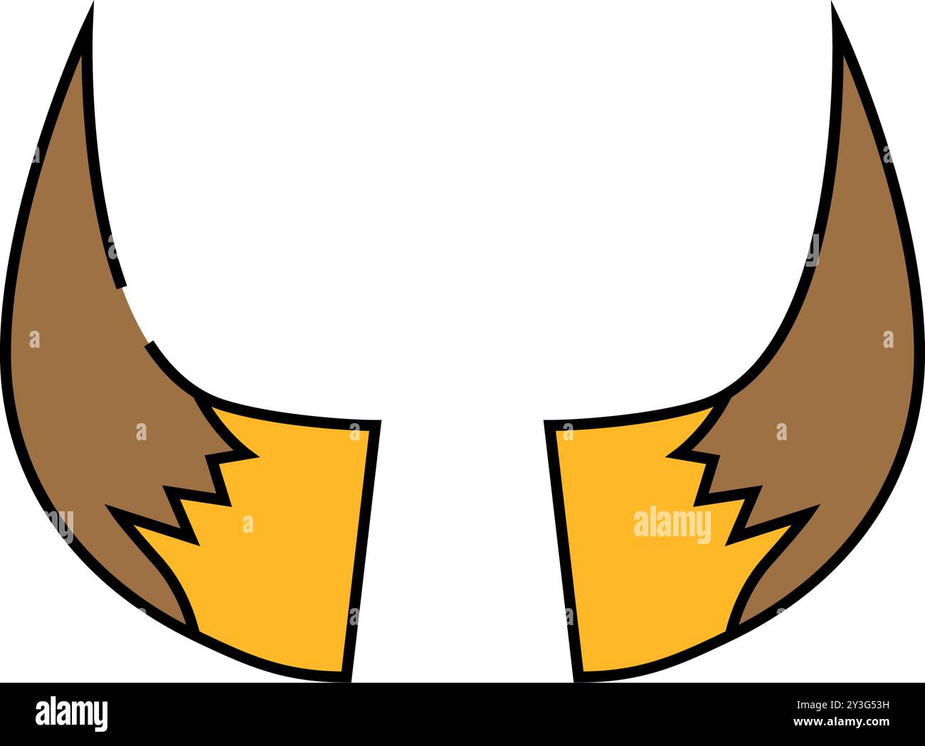 bison horn animal icon color illustration Stock Vector Image & Art - Alamy