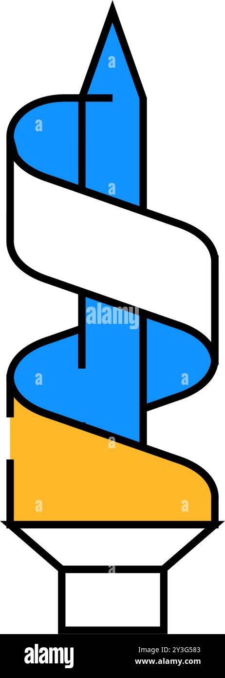 auger drill bit icon color illustration Stock Vector Image & Art - Alamy