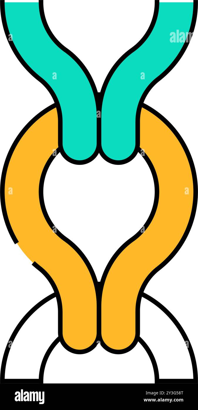 ladder chain icon color illustration Stock Vector Image & Art - Alamy