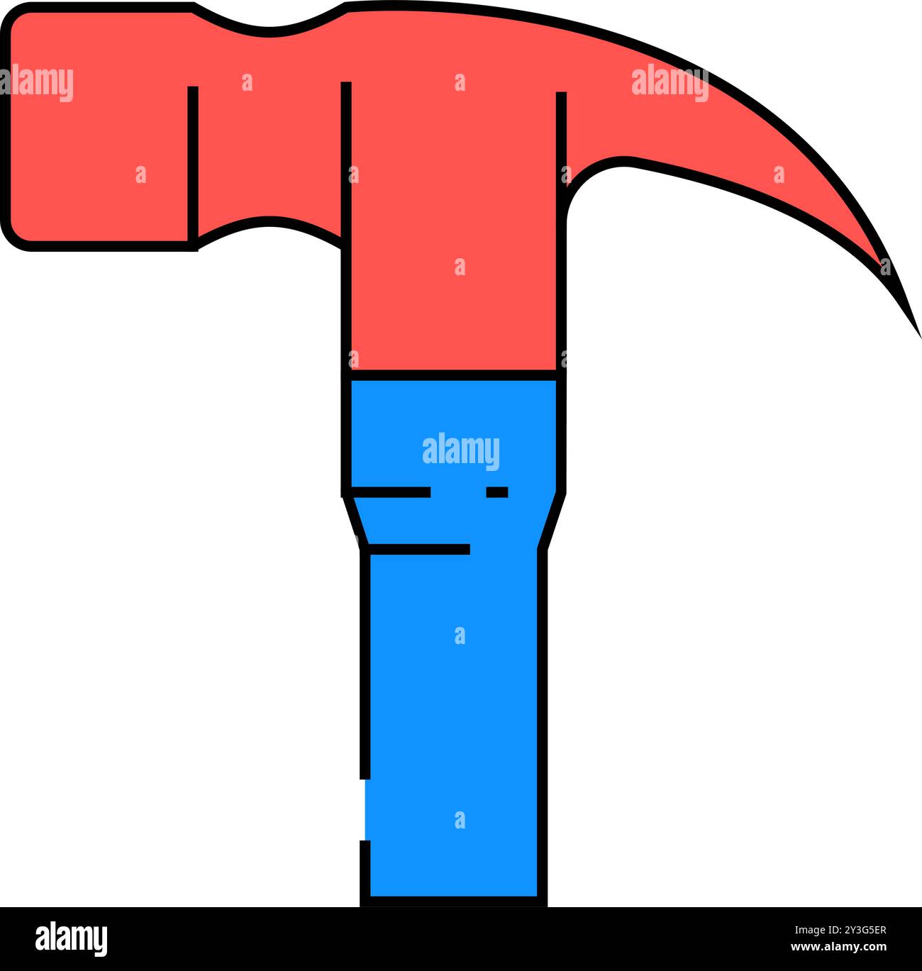 claw hammer icon color illustration Stock Vector Image & Art - Alamy